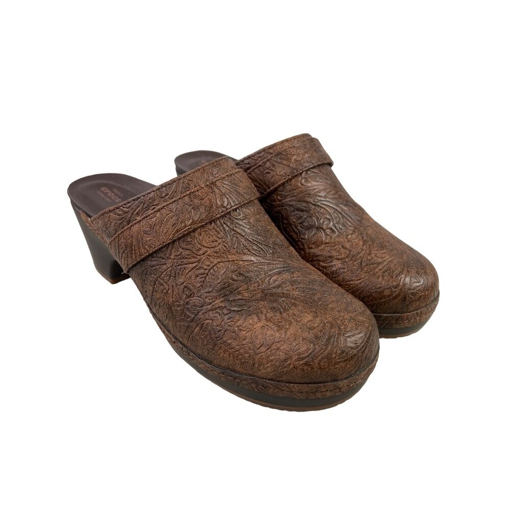 Crocs Sarah Triple Comfort Tooled Clogs Womens 8 Roun… - Gem